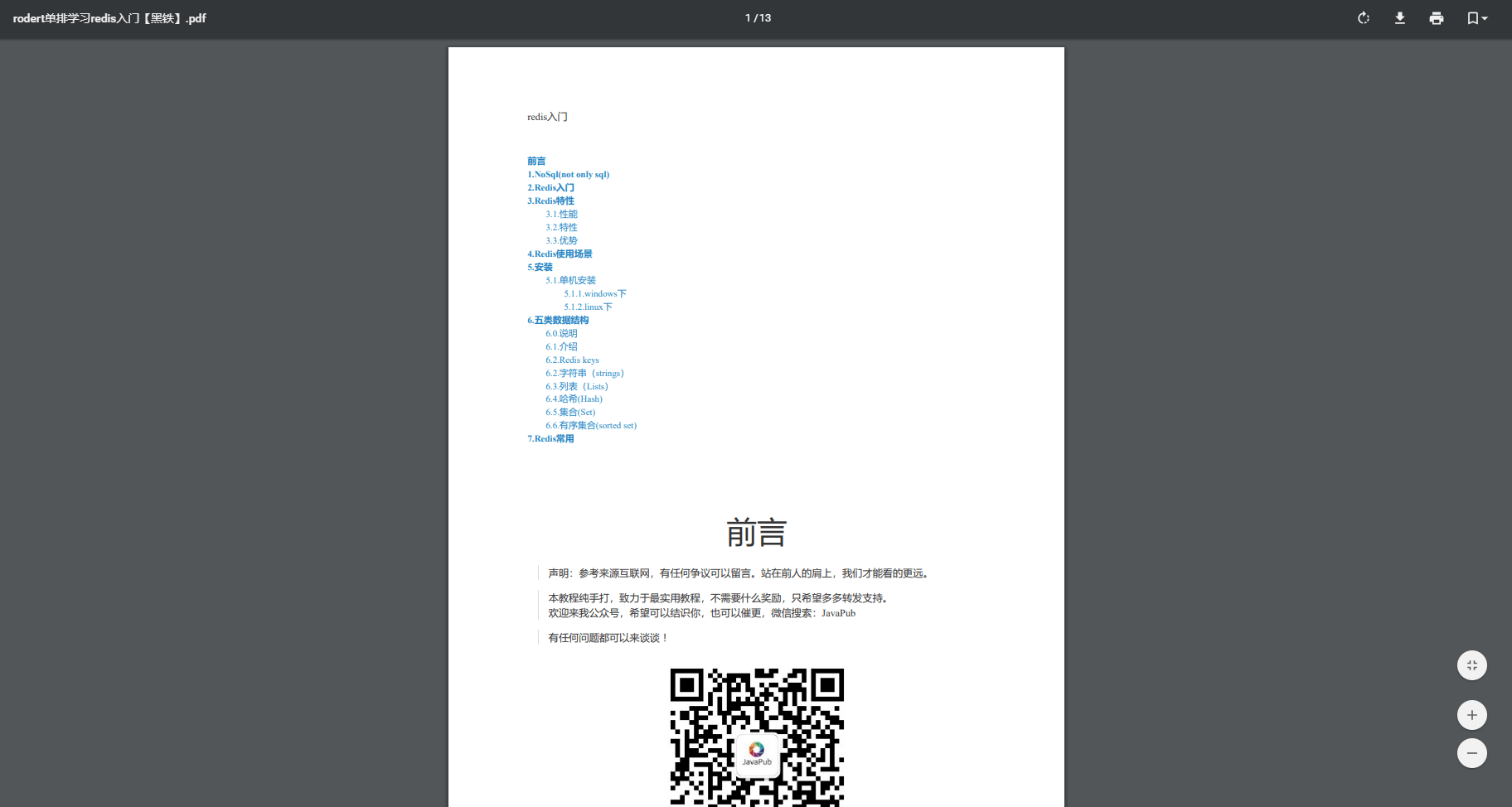 rodert单排学习redis入门【黑铁】 | JavaPub
